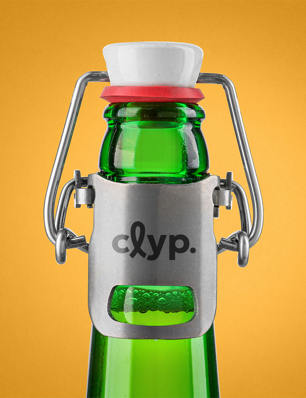 clyp - Flaschenöffner + Flaschenverschluss - 2 in 1